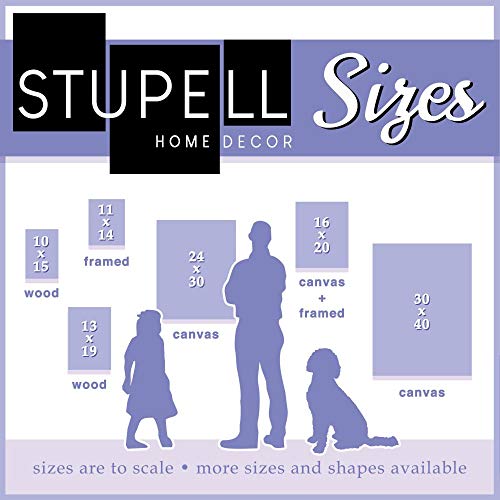 Stupell Industries Oh What Fun Christmas Holiday Red Plaid Word Design Wall Plaque, 13 x 19, Multi-Color