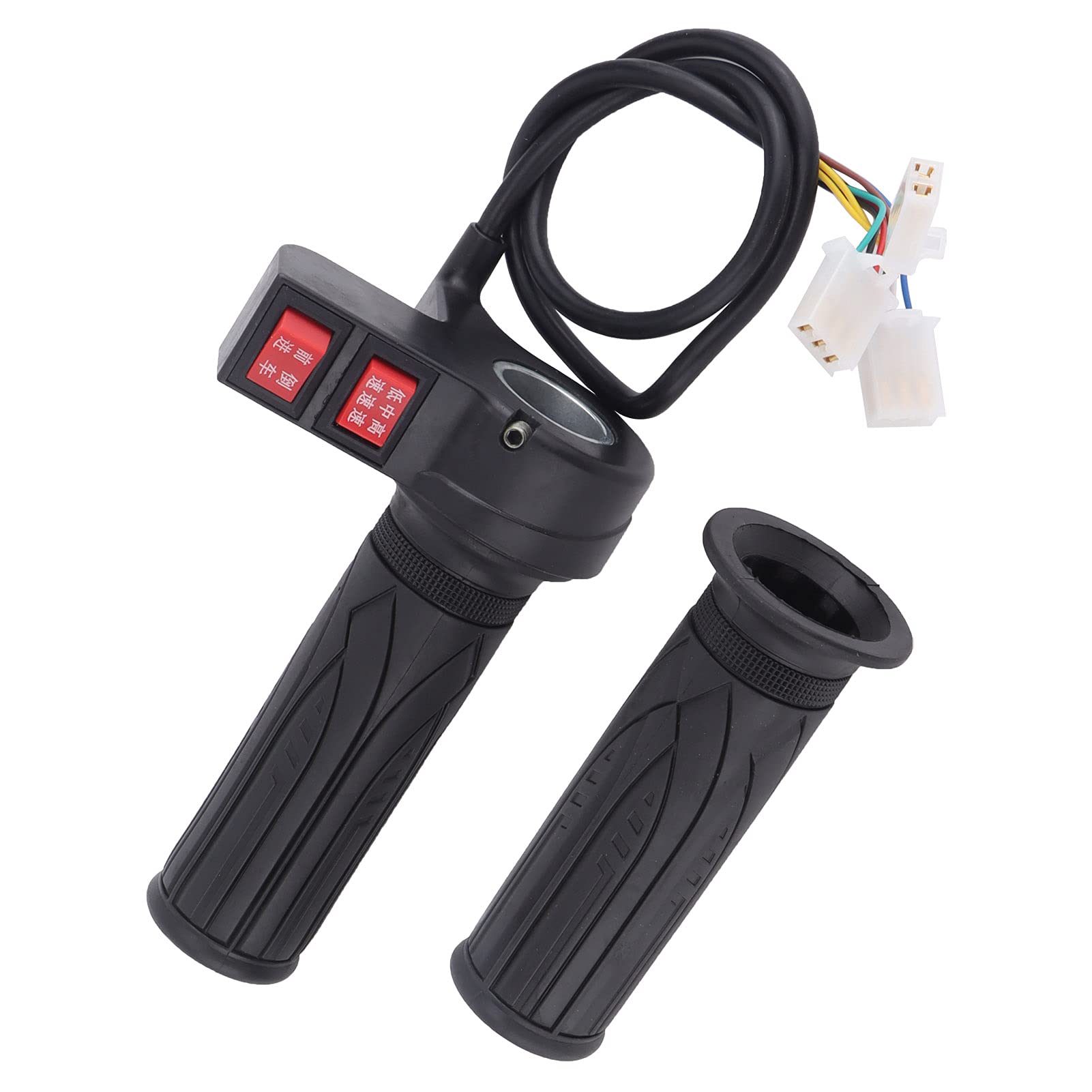VGEBY 1Pair Electric Bike Throttle Grip, 3 Speed Control Throttle Hand Grips for Electric Bikes with Forward and Reverse Gear Electric Accessories