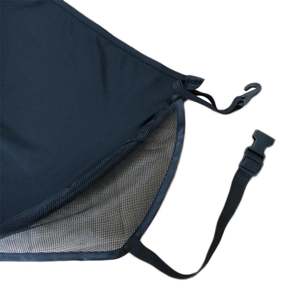 PROKTH Universal Sun Visor for Stroller, Anti-UV Cloth Windproof Rainproof Sun Protection Stroller Canopy Extender Sun Shade/Rayshade/Stroller Cover (Black)