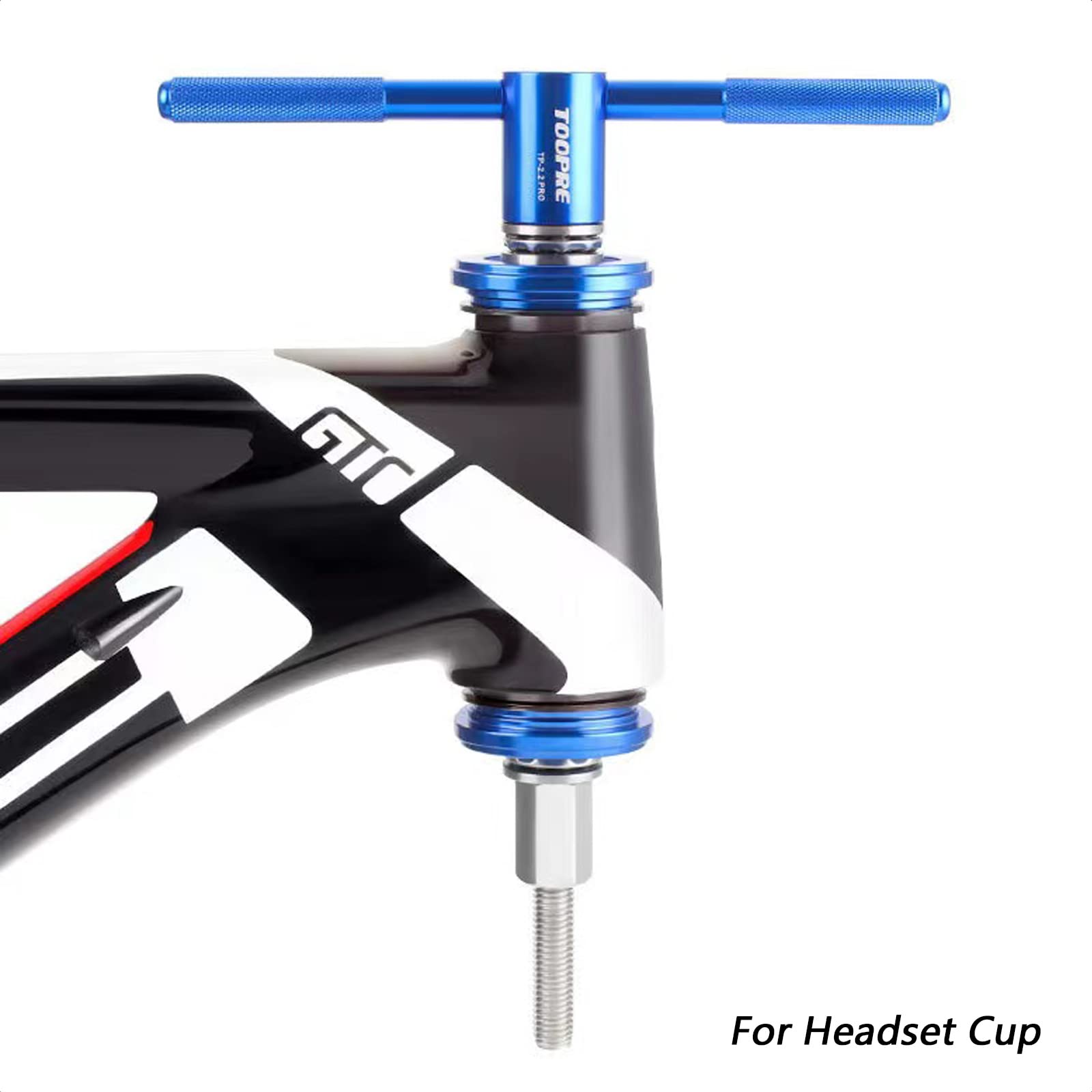 TISEKER Upgraded Version - Bike Headset Cup and Bottom Bracket Press Installation Tool, Head Parts Press-in Tool, BB Repair Tool for Mountain Bicycle, Road Bike, MTB