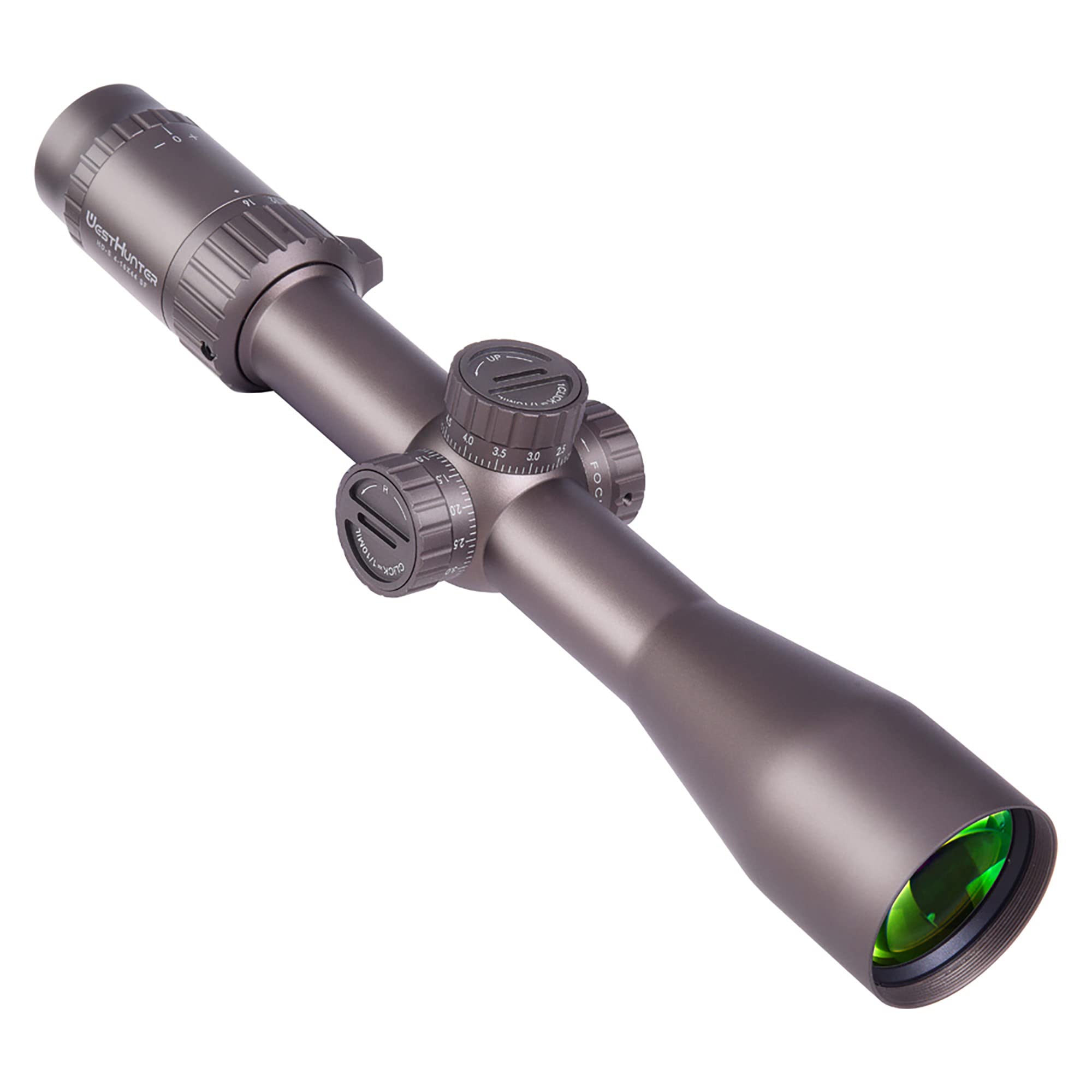 WestHunter Optics HD-S 4-16x44 SF Riflescopes, 30mm Tube Second Focal Plane Tactical Precision 1/10 MIL Shooting Scope | Brown, Dovetail Shooting Kit B