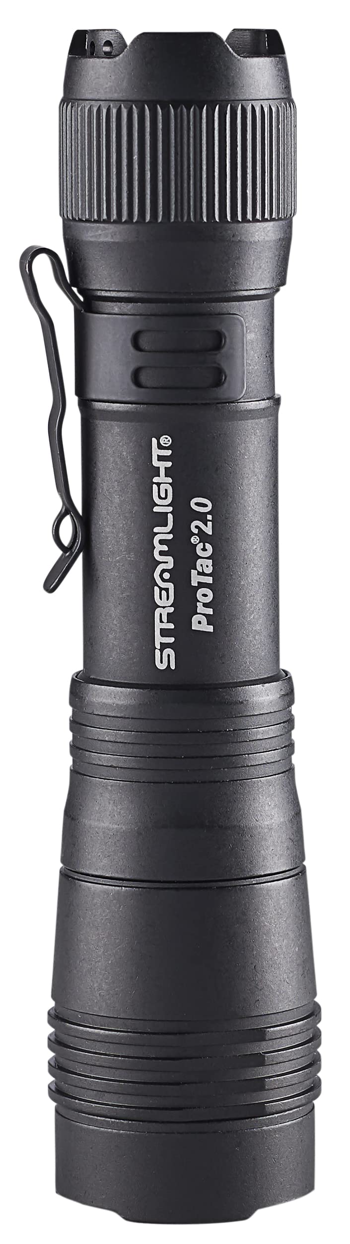 Streamlight 89000 ProTac 2.0 2000-Lumen Rechargeable Tactical Flashlight with USB C Cable, and Holster, Box, Black