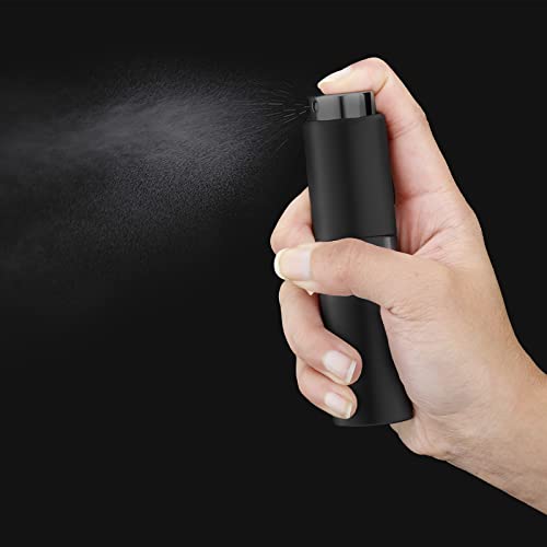 owlyee 20ML Perfume Atomizer, Travel Cologne Spray Bottle, Mini Empty Sprayer Dispenser (Black, 1PCS)