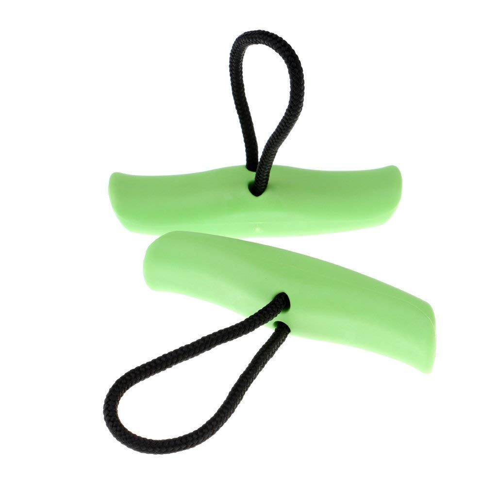 Qfauto Green Kayak Canoe Toggle Handle with Cord Carry Strong Nylon T-Handle Suit for Kayak Boat Replacement Gear Accessories (4)