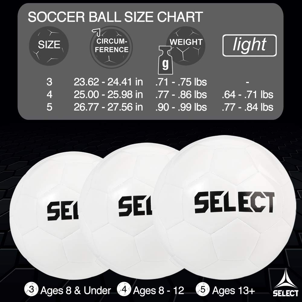 SELECT 2019/2020 Royale Soccer Ball, White/Blue, Size 5