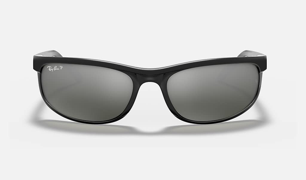 Ray-Ban RB2027 PREDATOR 2 6301 62M Top Blue On Black/Crystal Lens Green Rectangular Sunglasses For Men For Women + BUNDLE with Designer iWear Eyewear Kit