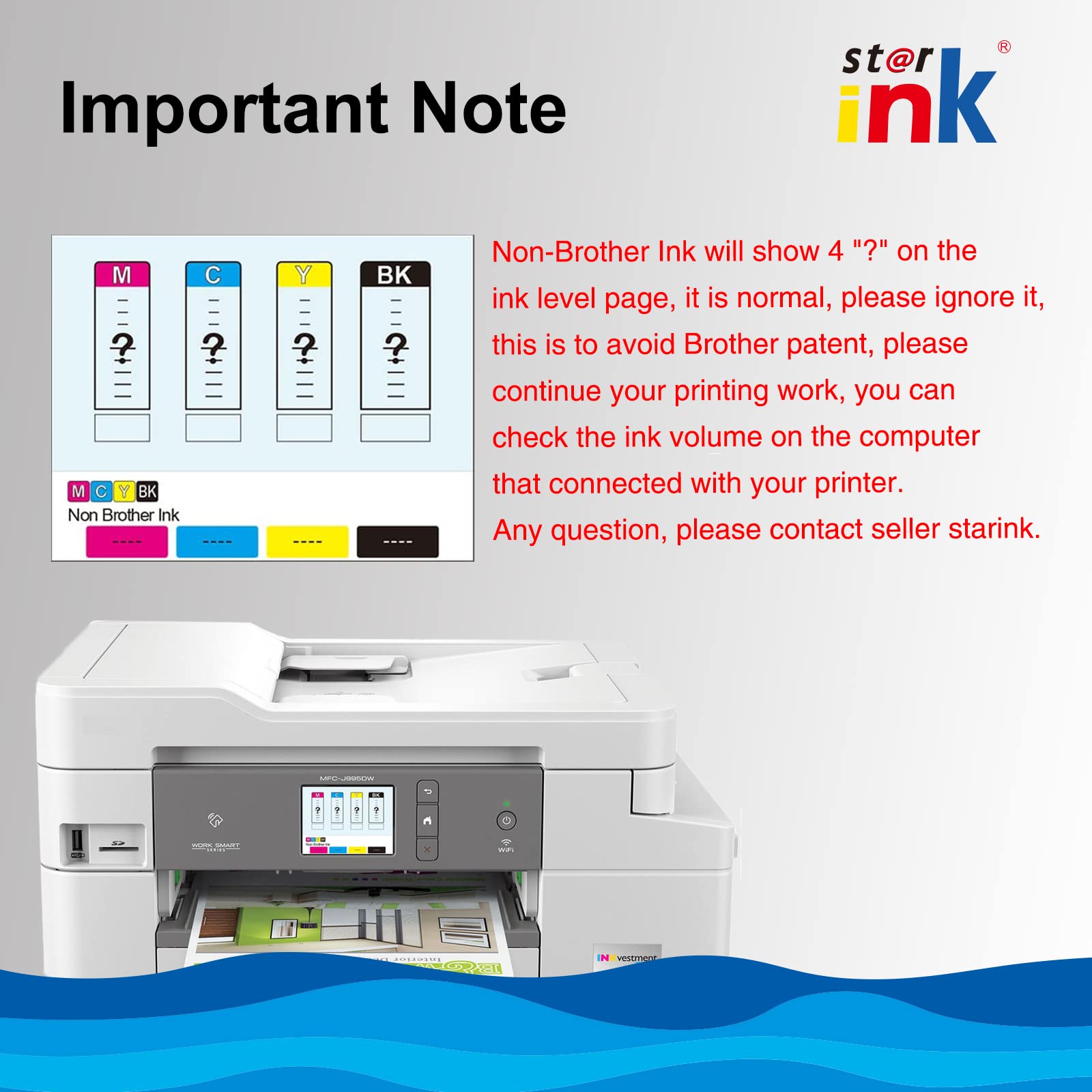 st@r ink LC3035 Ink Cartridges, Compatible Replacement for Brother LC3033 LC-3035 3033 (BK/C/M/Y) Work for MFC-J995DW MFC-J815DW MFC-J805DW Printer, 4 Packs
