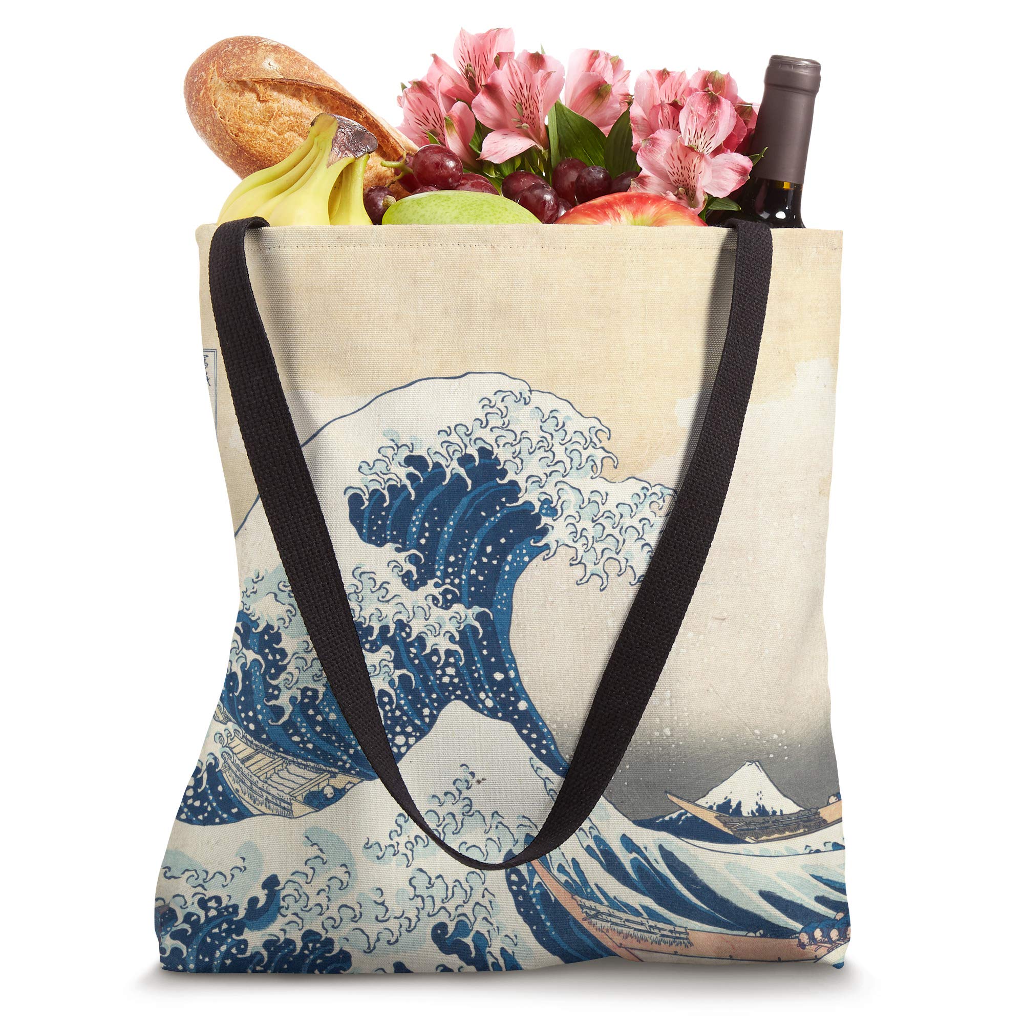 The Great Wave off Kanagawa Hokusai Japanese Art Tote Bag