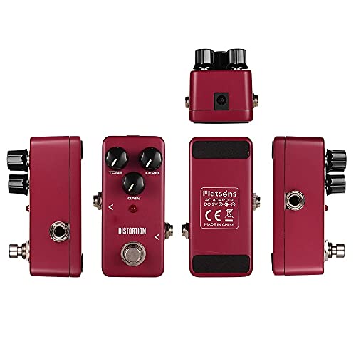 WYFDP Mini Classic Distortion Guitar Effect Pedal Full Metal Shell with True Bypass Guitar Pedal for Guitar Accessories Parts