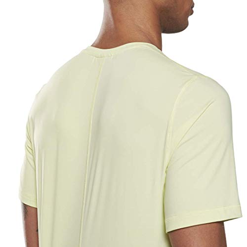 Reebok One Series Running Short Sleeve Tee, Lemon Glow, L