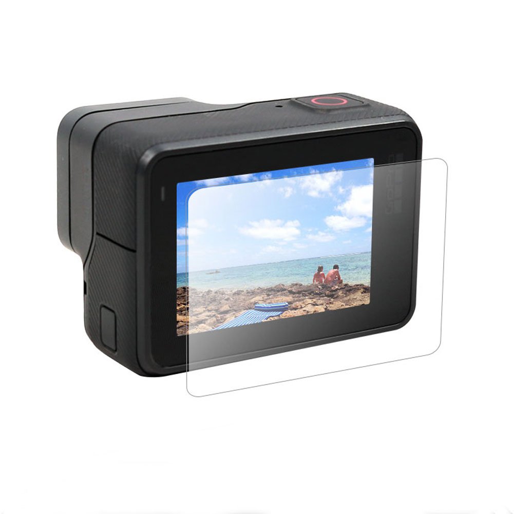 PCTC Screen Protector Compatible for Gopro Hero 7 6 5 Black Sport Action Camcorder Tough Screen (4 Pack)