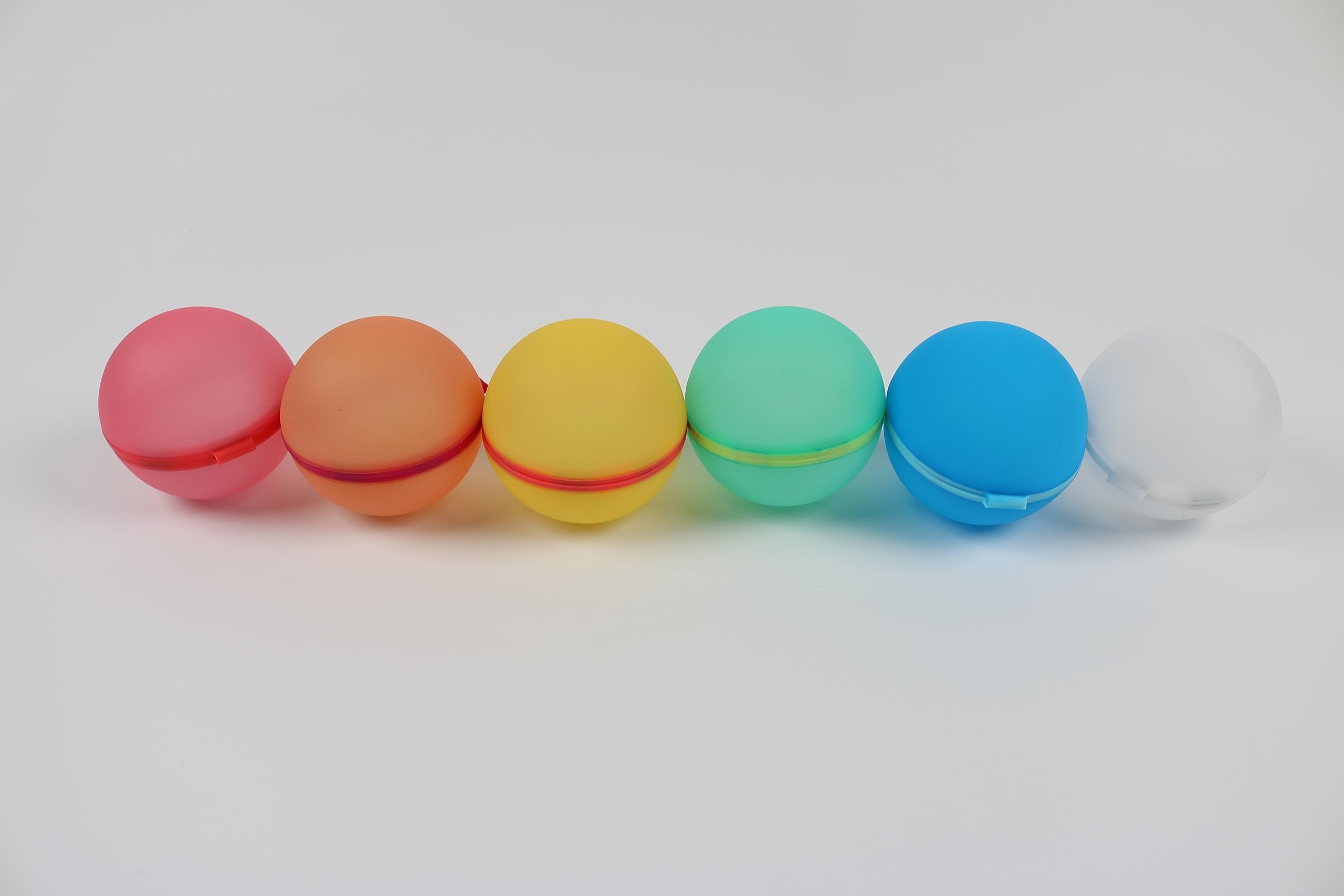 Reusable Water Bomb Balloons | Self Closing Soft Silicone Ball Bath Toy | Outdoor Water Splash Activity for Boys and Girls (6-pack)