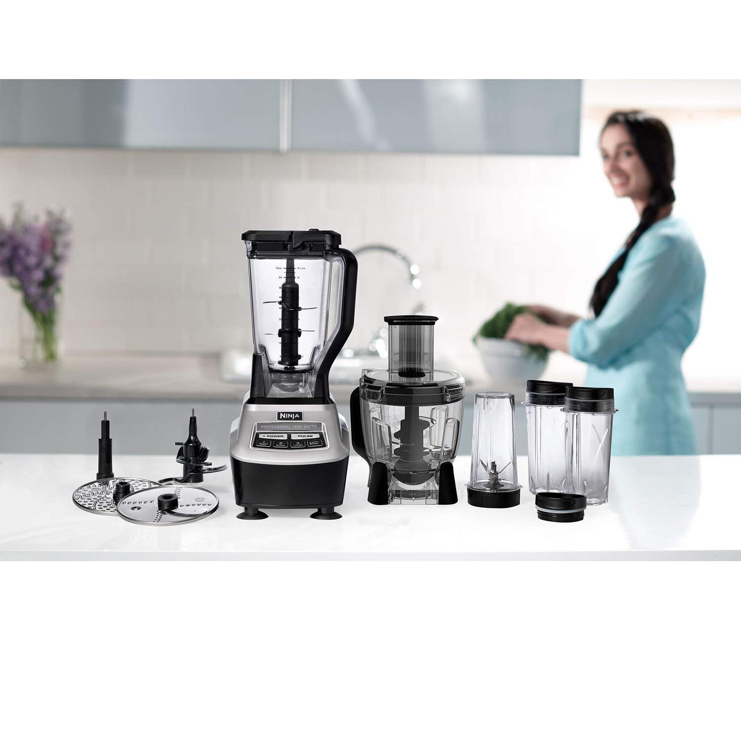 Ninja BL773CO Food Processor Blender, Standart 67, Black (Renewed)