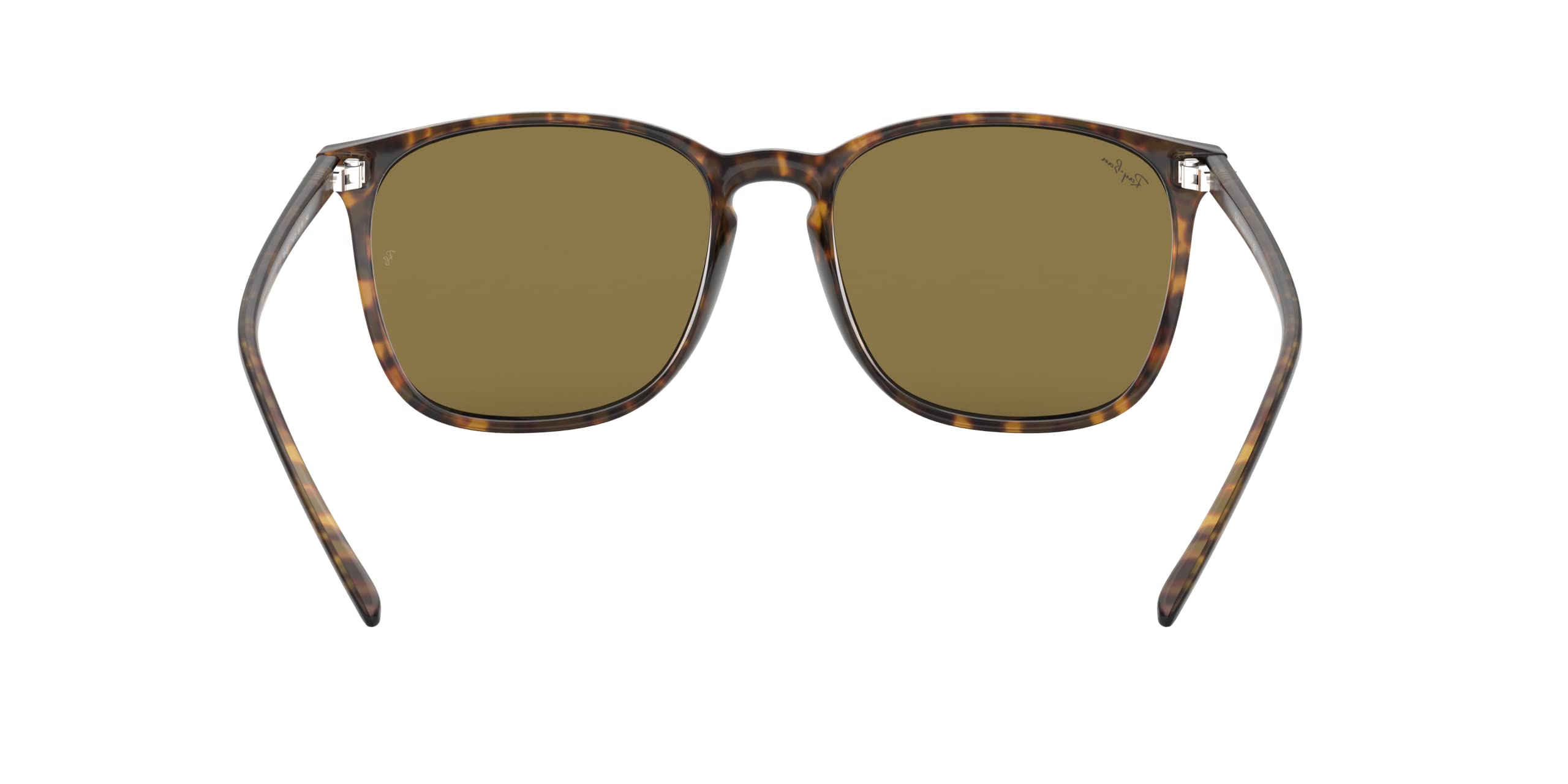 Ray-Ban RB4387 Square Sunglasses, Light Havana/Dark Brown, 56 mm