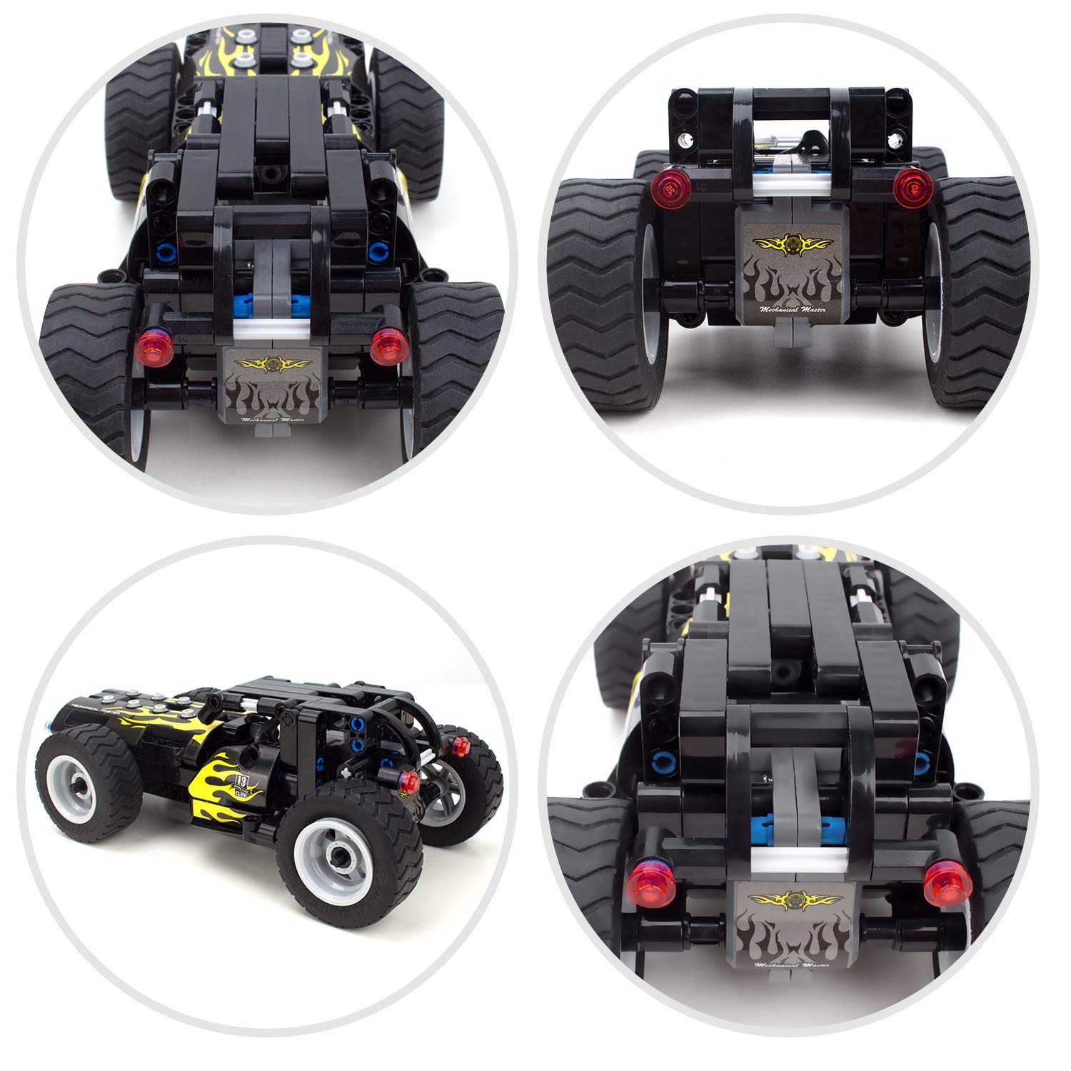 STEM Building Toys Kit, Snap Together Pull Back Car for Kids, Off-Road for 6, 7,8 and 9＋Year Old Boys and Girls(177pcs)