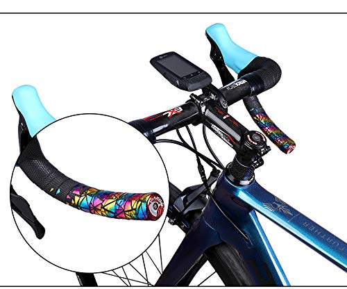SQINAA Bike Handlebar Tape Galaxy Bicycle Handle Bar Wrap for Road Cycling Handlebars with Comfortable Grip