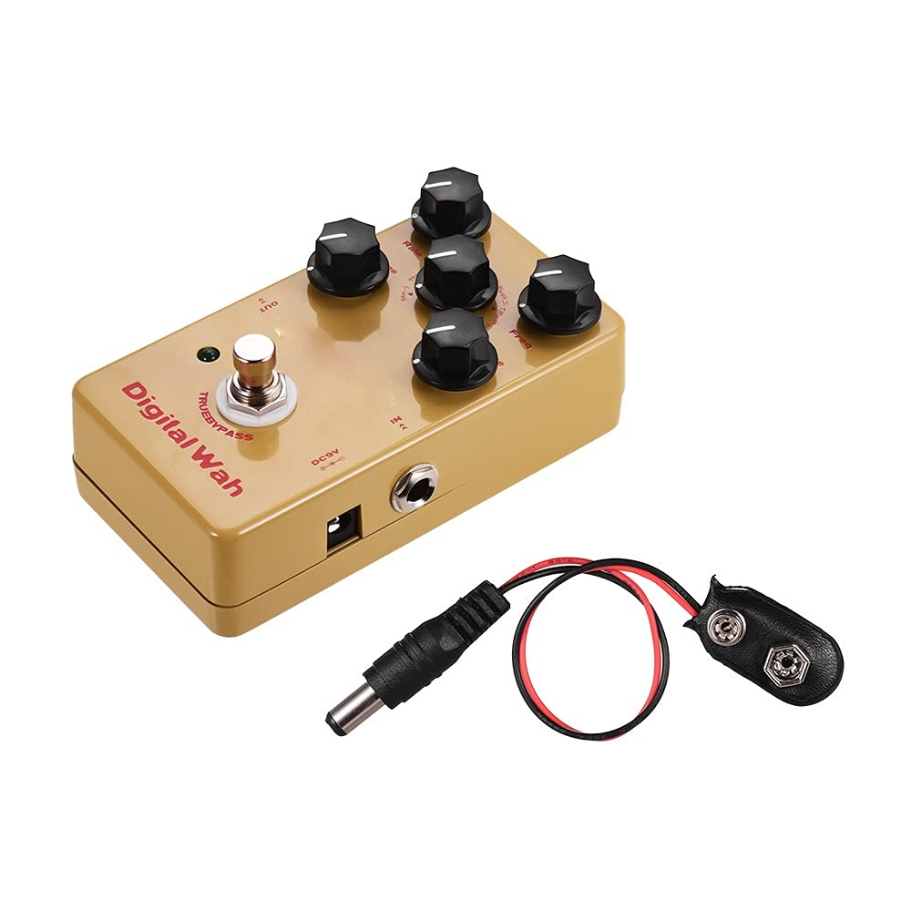 ZYZMH Digital Wah Effect Pedal Aluminum Alloy Shell True Bypass Electric Guitar Pedals Guitar Accessories