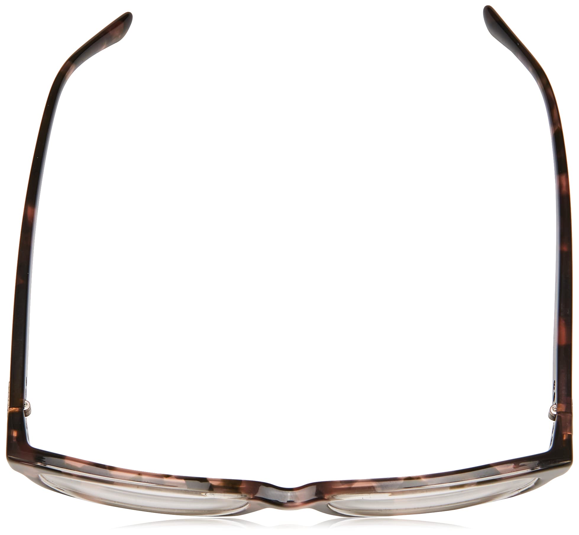 Ralph by Ralph Lauren Women's RL6169 Rectangular Prescription Eyeglass Frames, Top Transparent/Pink Havana/Demo Lens, 53 mm