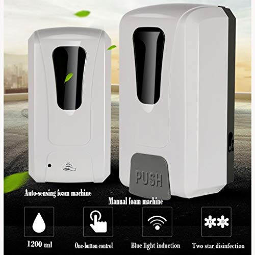 Soap Dispenser Bathroom Hotel Automatic Sensor Soap Dispenser Wall-Mounted Punch-Free Bathroom Smart Foam Soap Dispenser Kitchen Soap Dispenser (Color : Manual)