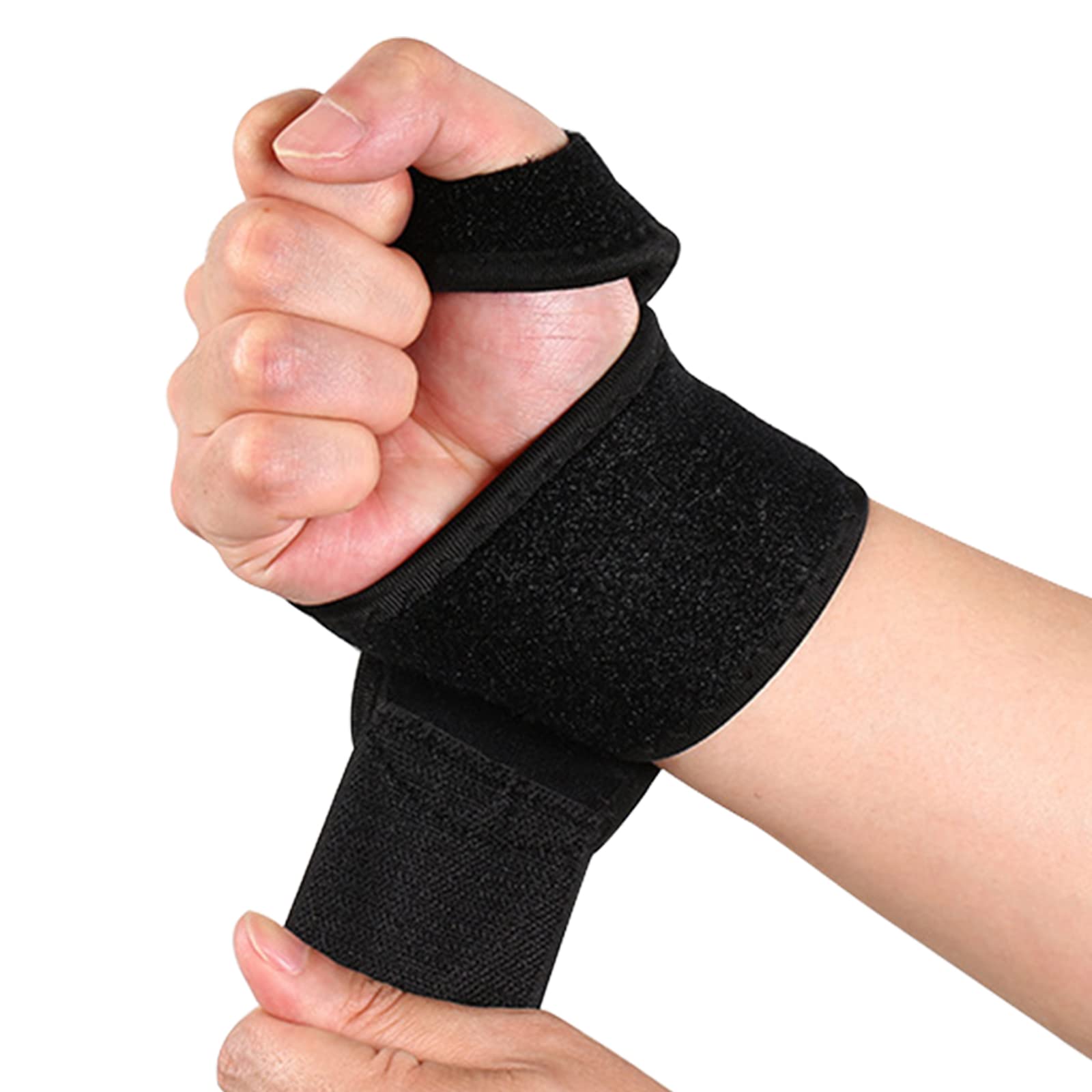 Work Wrist Brace for arthritis Bowling Wrist Support Sport For Weight Lifting Men Compression Bandage Neoprene Push Up Boxing Compression Sleeve Volleyball Work Table Tennis Badminton (1 pack)