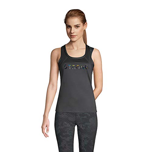 STRONG by Zumba Strong iD Active Fitness Racerback Tank Performance Gym Workout Top for Women, Black 0, Small