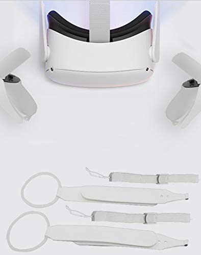 wenture Oculus Quest 2 Touch Controller Grip Cover and Adjustable Wrist Strap Silicone Skin Protective Cover