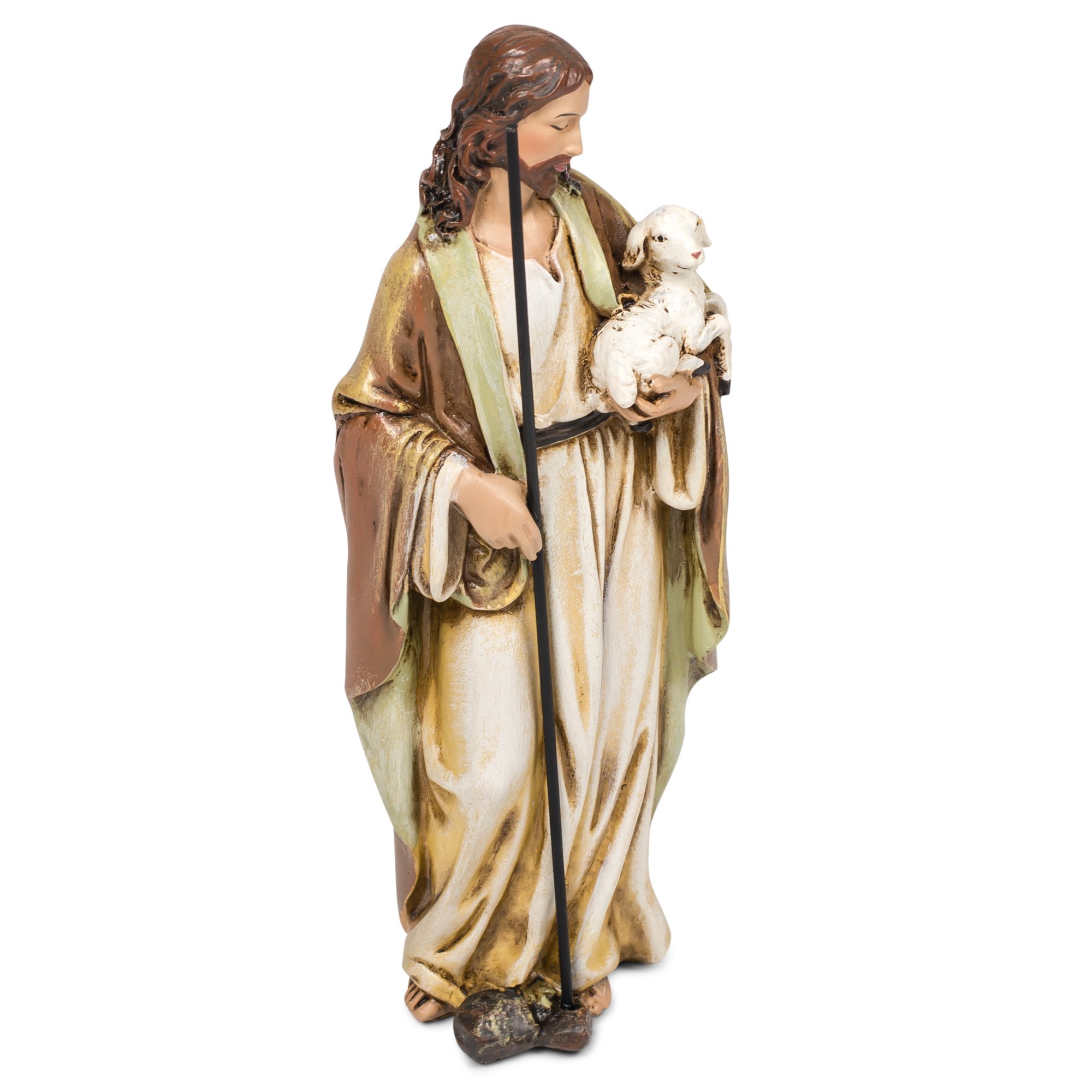 Roman Joseph's Studio Inc., Renaissance Collection, Holy Statue Figurine, 6.25" H GOOD SHEPHERD FIGURE, Religious Figure, Religious Décor, (2.38 x 1.75 x 6.25 Inches)
