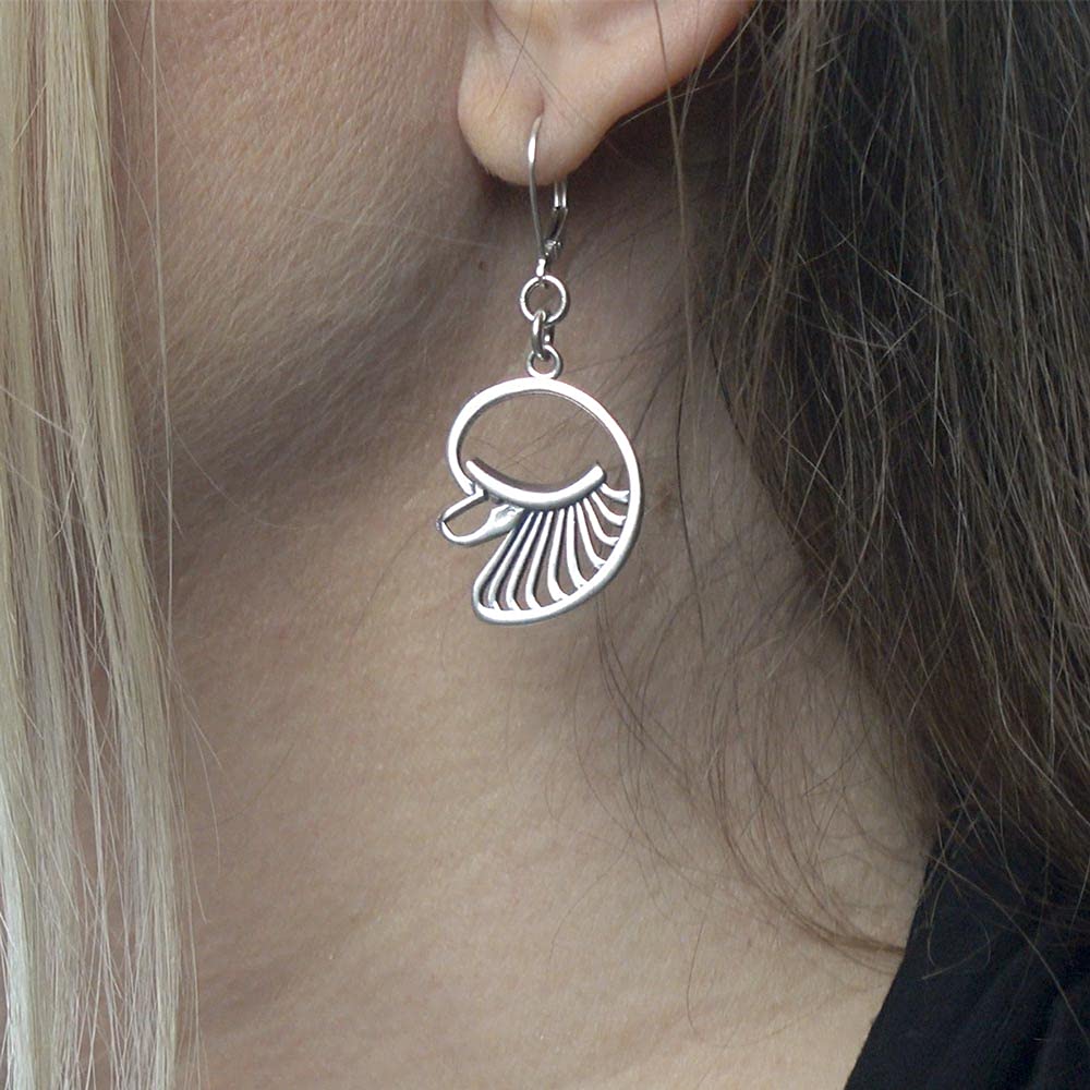 Sterling Silver Poodle Earrings, Jewelry Gifts for Poodle Owners - Head