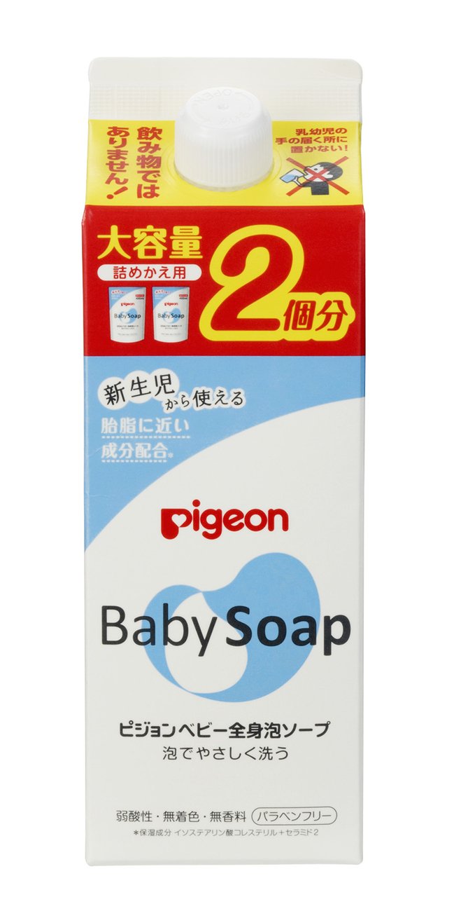 Pigeon 2 Times 800ml for Changing Baby systemic Foam soap Filling (Baby soap)