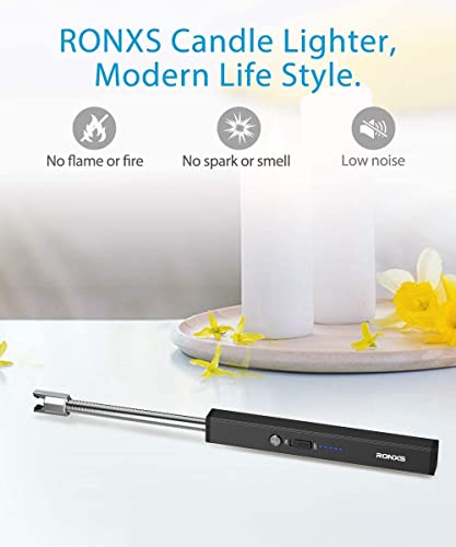 RONXS Lighters, Candle Lighter Electric Lighter Grill Lighter USB Lighter Plasma Lighter Rechargeable lighters for Candle Cooking BBQs Fireworks Camping, Multi-Color