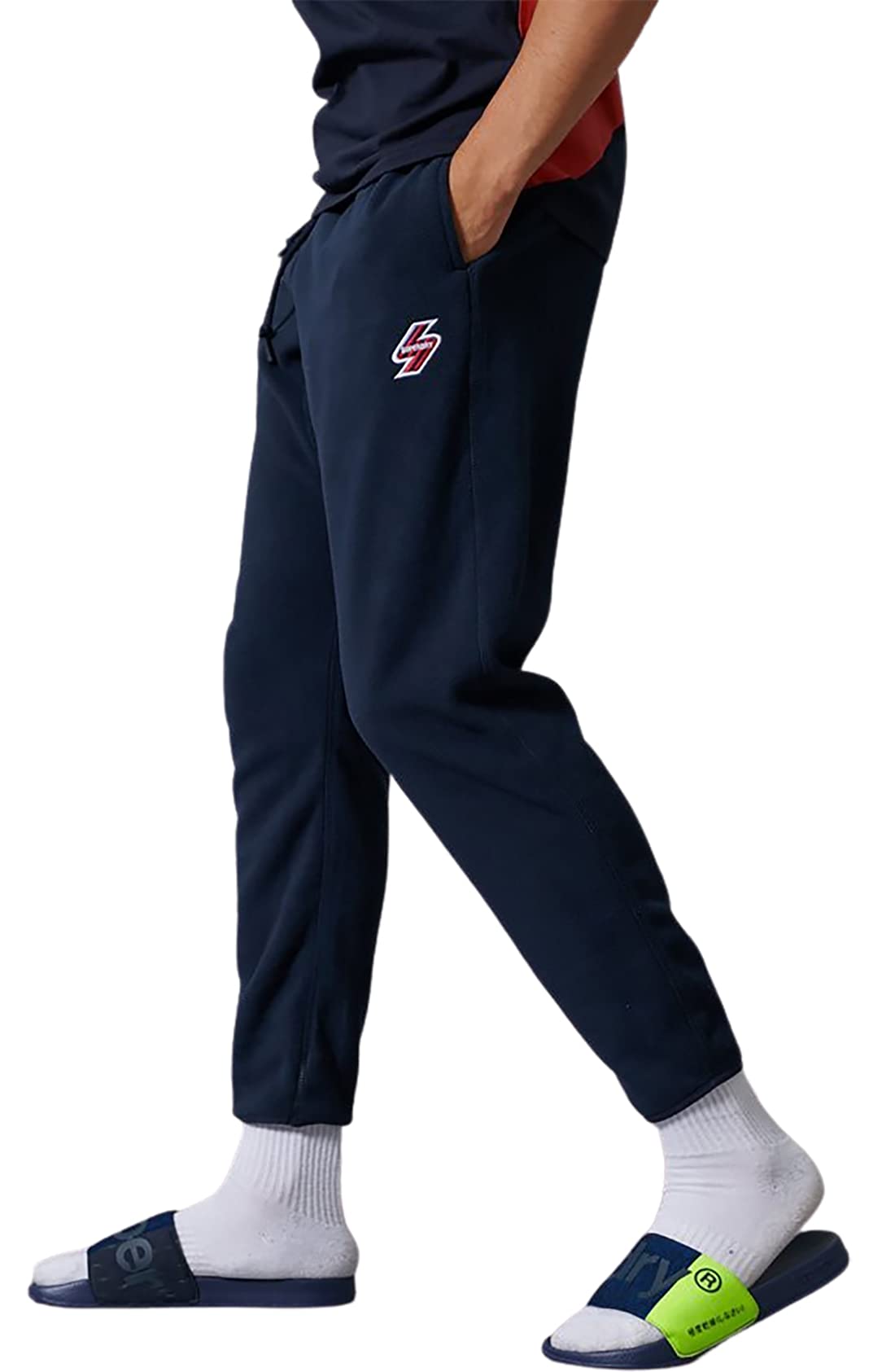 Superdry mens Sportstyle Fleece Jogger Sweatpants, Deep Navy, Large US