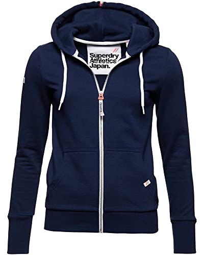 Superdry Womens La Athletic Zip Hoodie City Navy Size 6