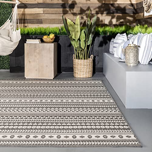 nuLOOM Teofila Indoor/Outdoor Accent Rug, 3x5, Grey