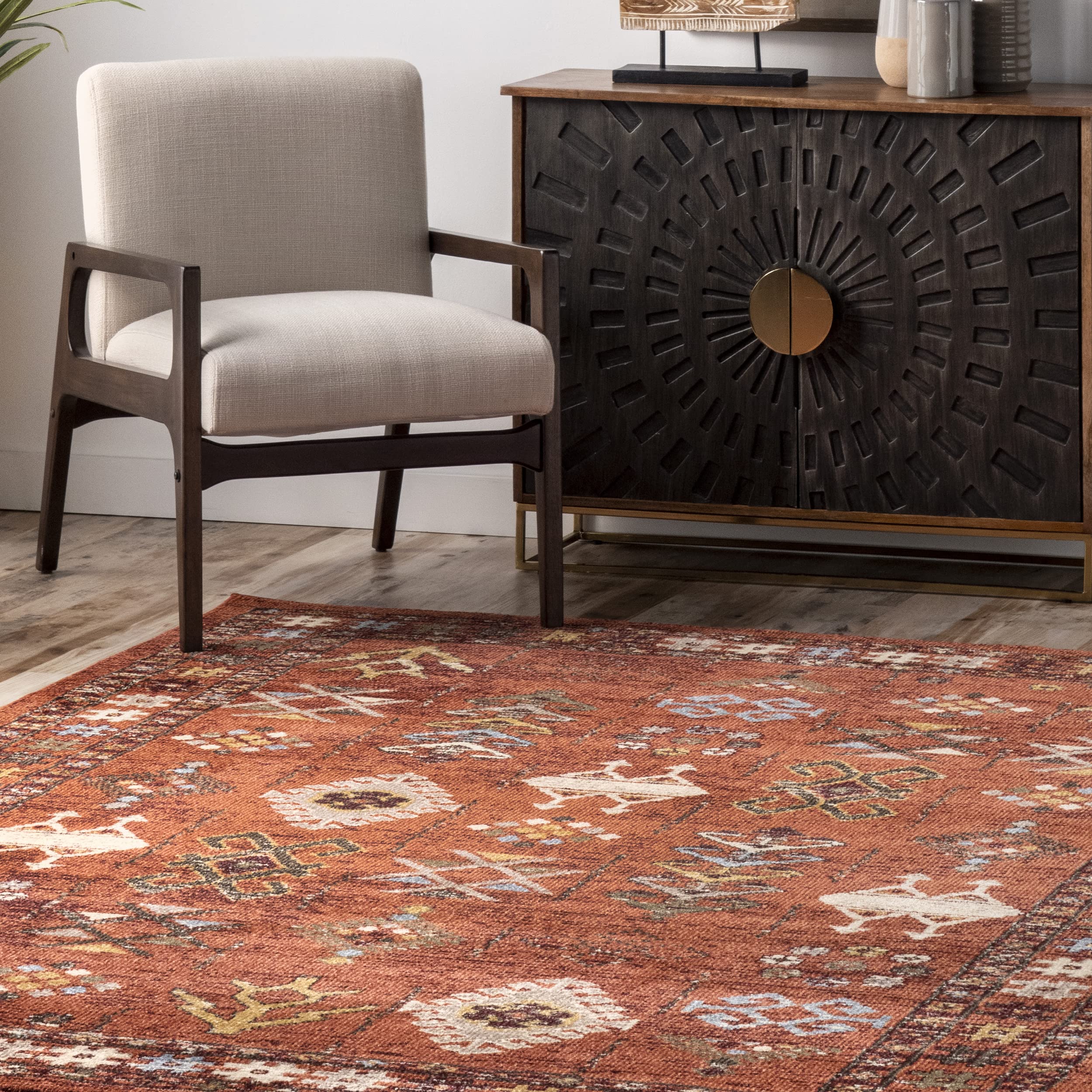 nuLOOM Transitional Tribal Wilma Area Rug, 8x10, Orange