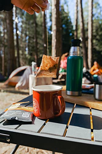 Wildland Coffee | Extra Dark Roast 10 Pack | Single Serve Coffee Bag | Strong Bold Flavor | Travel & Camping Size | Tea Bag Style Coffee | Steepable