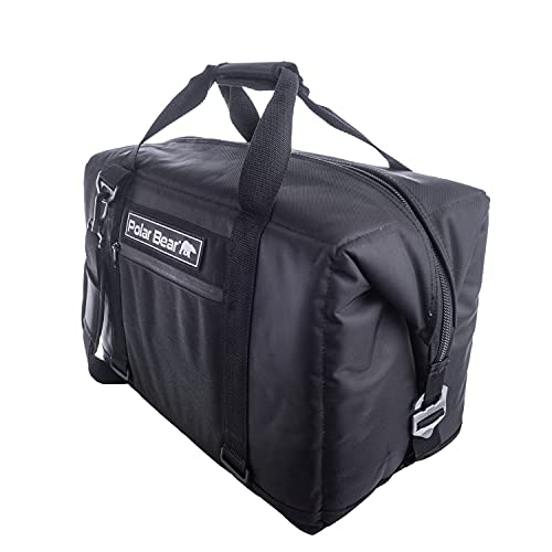 Polar Bear Coolers 24 Pack Original Nylon Soft Cooler Bag Insulated Leak Proof Beach Cooler Bag, Ice Cooler Bag for Travel | Heavy Duty Bag Cooler, Portable Cooler Bag | Sweat Proof