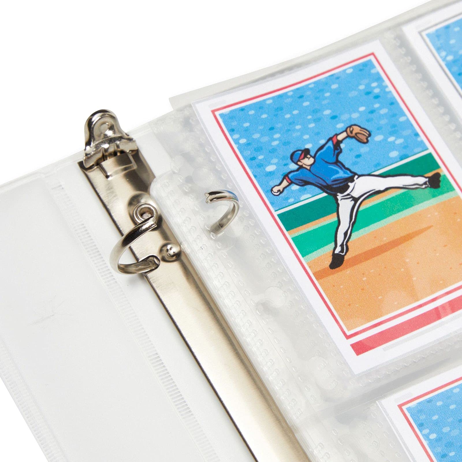 Trading Card Binder Sleeves with 9 Pockets Per Page (1800 Slots, 100 Sheets)