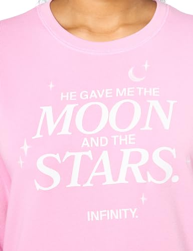 PJ SalvageThe Summer I Turned Pretty Embroidery Printed Sweatshirt and Bottom Short Lounge Pajama SetPinkMedium