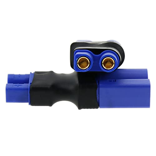 ZZHXSM 2pcs No Wires Connector EC3 Female to EC5 Male Plug Adapter for RC FPV Vehicle Lipo Battery Control Parts DIY