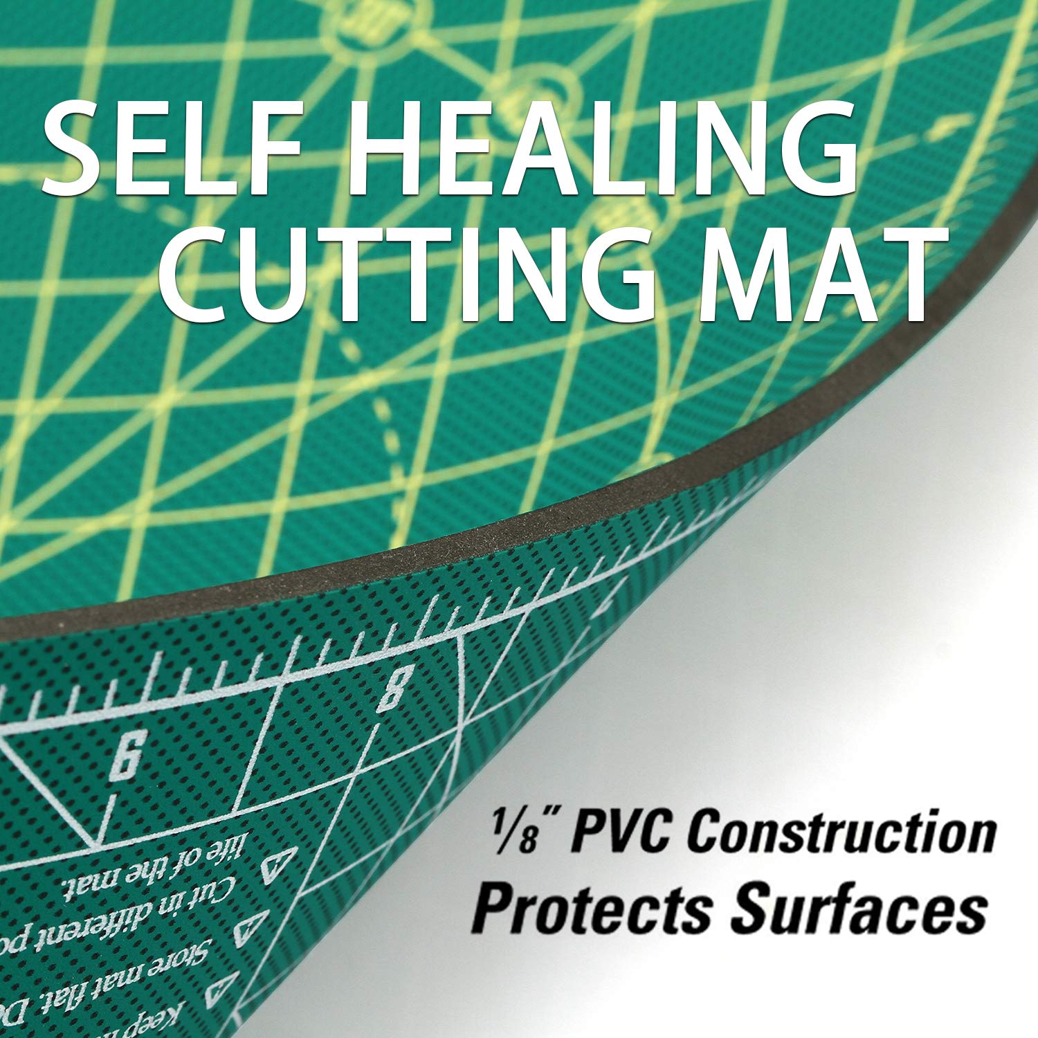 Self Healing Rotary Cutting Mat 9" x 12" inch Double Sided Non-slip PVC Cutting Board for Sewing, Crafts, Quilting, Scrapbooking A4
