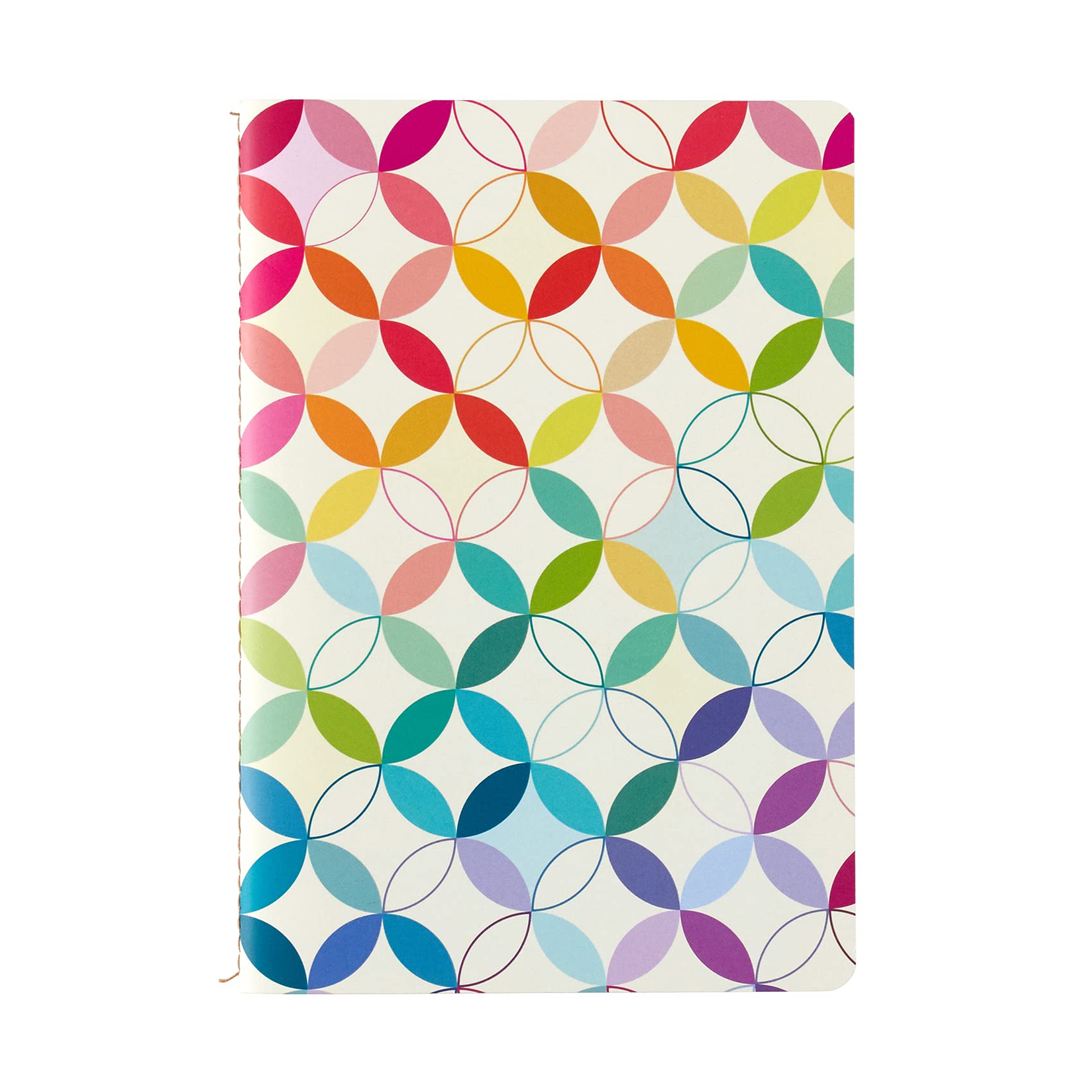 Petite Productivity Journal - Mid Century Circles. Lined Page & To-Do List Organizer Notebook. 80 lb. Thick Mohawk Paper. College Ruled Pages with Checklist Columns by Erin Condren.