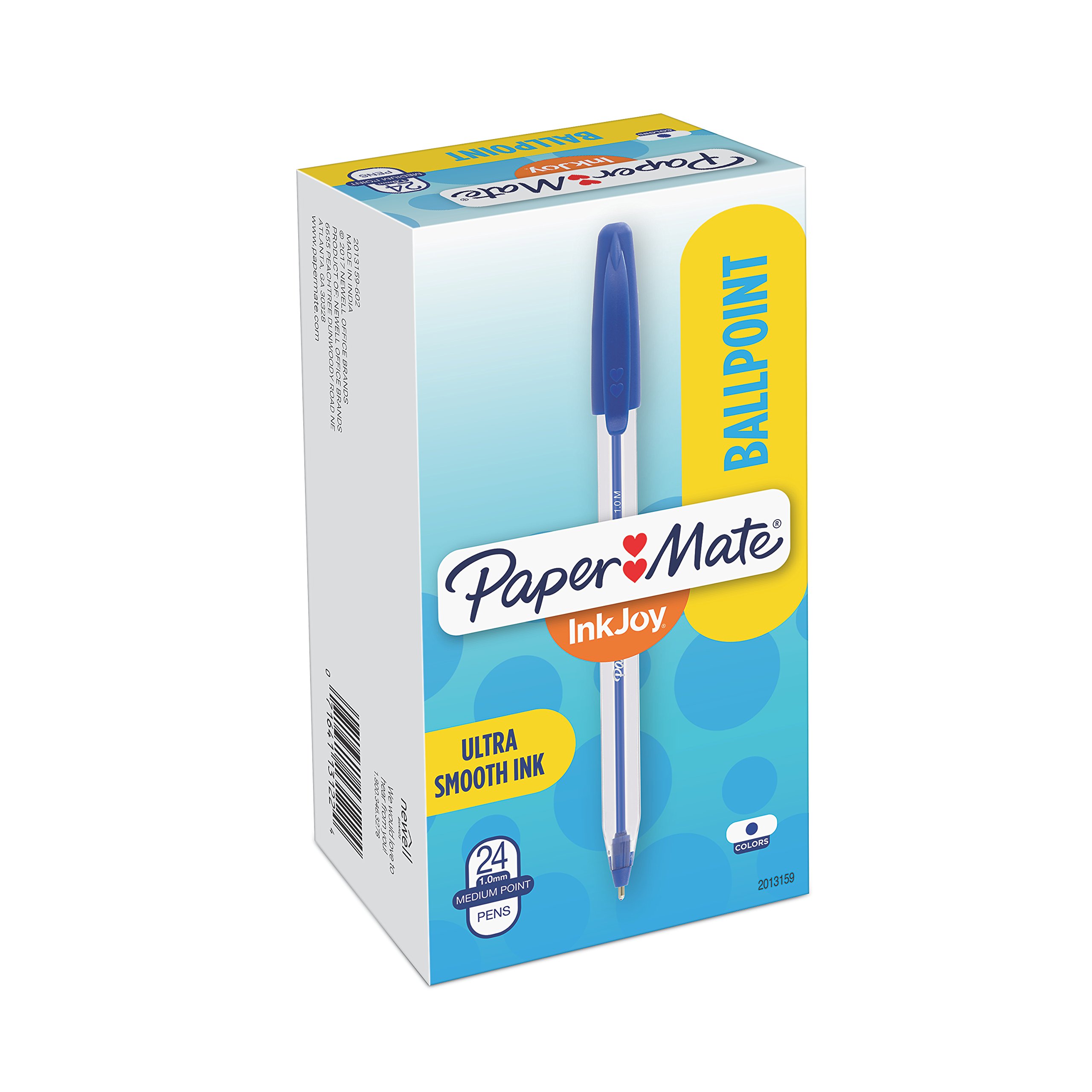 Paper Mate InkJoy 50ST Ballpoint Pens, Medium Point (1.0mm), Blue, 24 Count