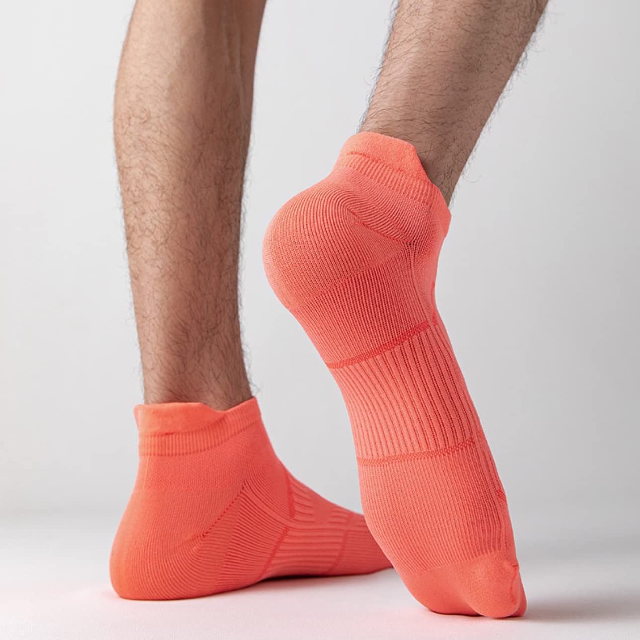 Tomily 6 Pairs Athletic Running Socks Soft Low Cut Ankle Compression Socks for Men Womens (Large, Mix Color(6 Pairs))