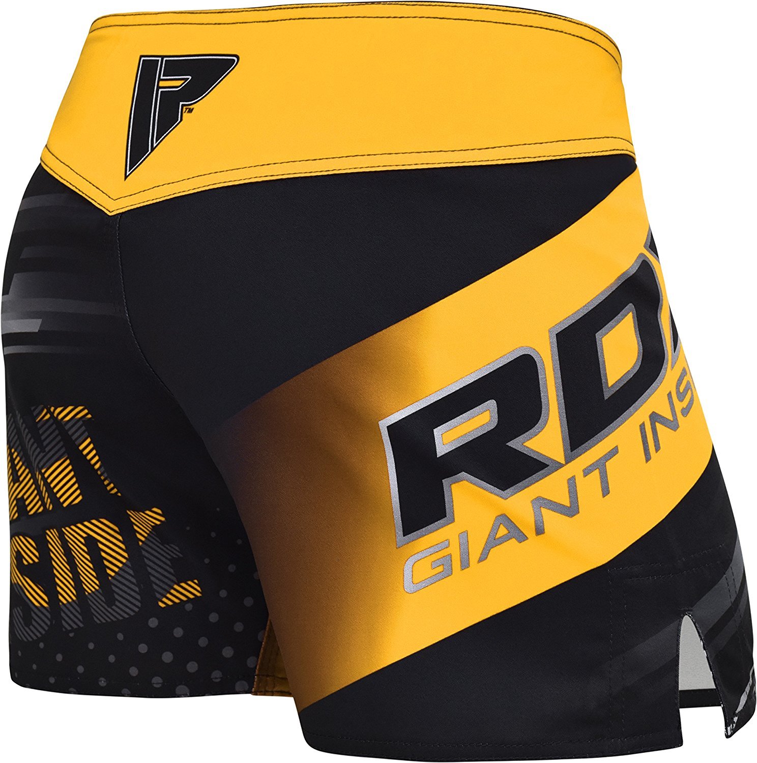 RDX MMA Blaze Shorts Stretch Clothing Training Cage Fighting Grappling Martial Arts Muay Thai Kickboxing Yellow