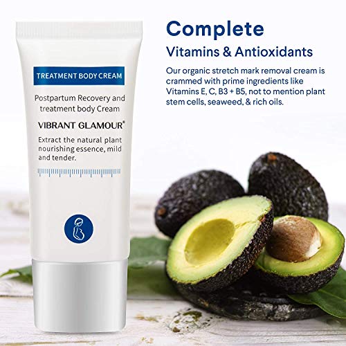 Stretch marks cream for pregnancy- Organic Plant Extracts - Effective Stretch Mark & Scar Treatment - Massage Cream for Pregnancy Skincare 0.5 Fl Oz11