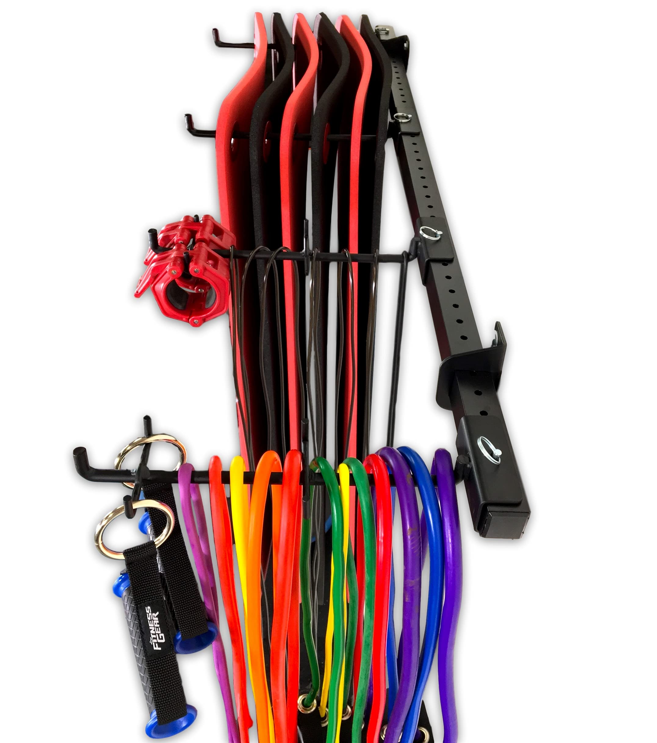 StoreYourBoard Fitness Gear Essential Gym Rack, Wall Mount Organizer, Yoga Mats Jump Ropes Exercise Bands