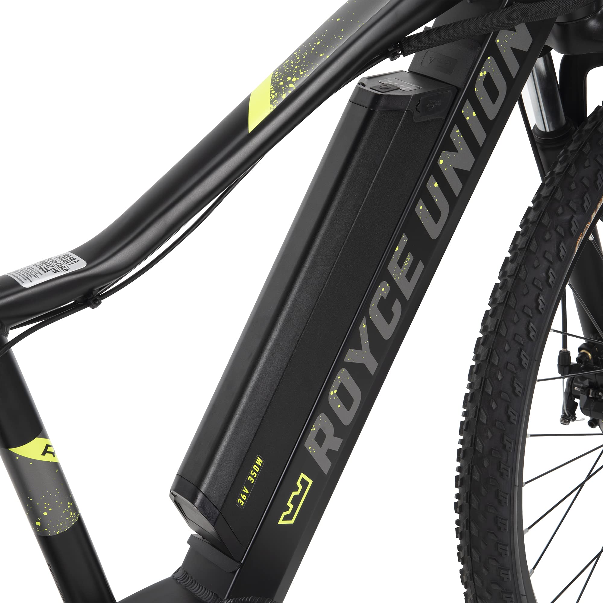 ROYCE UNION RTE 26” Electric Mountain Bike, Pedal Assist to 20MPH, Matte Black, 8 Speed, Removable 36V 10.4AH Lithium Battery