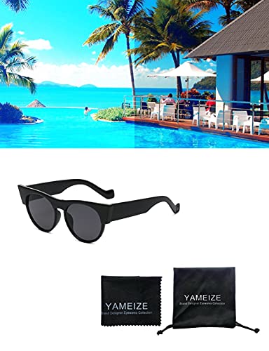 YAMEIZE Y2K Diamond Wrap Around Sunglasses - Rimless Futuristic Shield Frameless Rhinestone bling Sun Glasses for Women Men