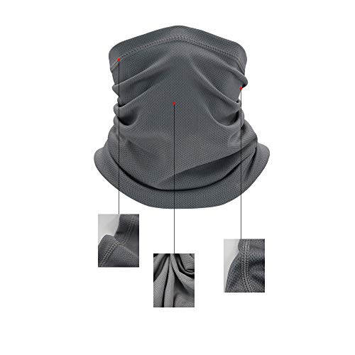 Sun UV Protection Summer Face Mask Breathable Sun Protection Neck Gaiter for Fishing Hiking Camping Outdoors Versatile Head wrap (2 Pack) Black