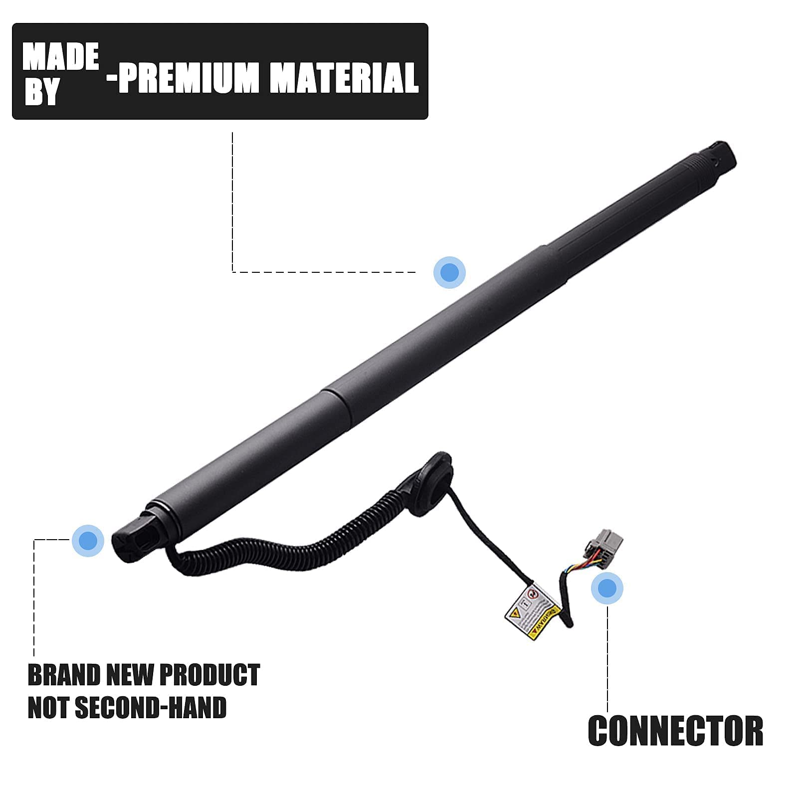 Unikpas Rear Liftgate Power Lift Support Shock Strut Compatible for Chevrolet Suburban 2015-2019 GMC Yukon 2015-2019 Cadillac Esclade 2015-2019 Left SideReplace Tailgate Actuator 84306929